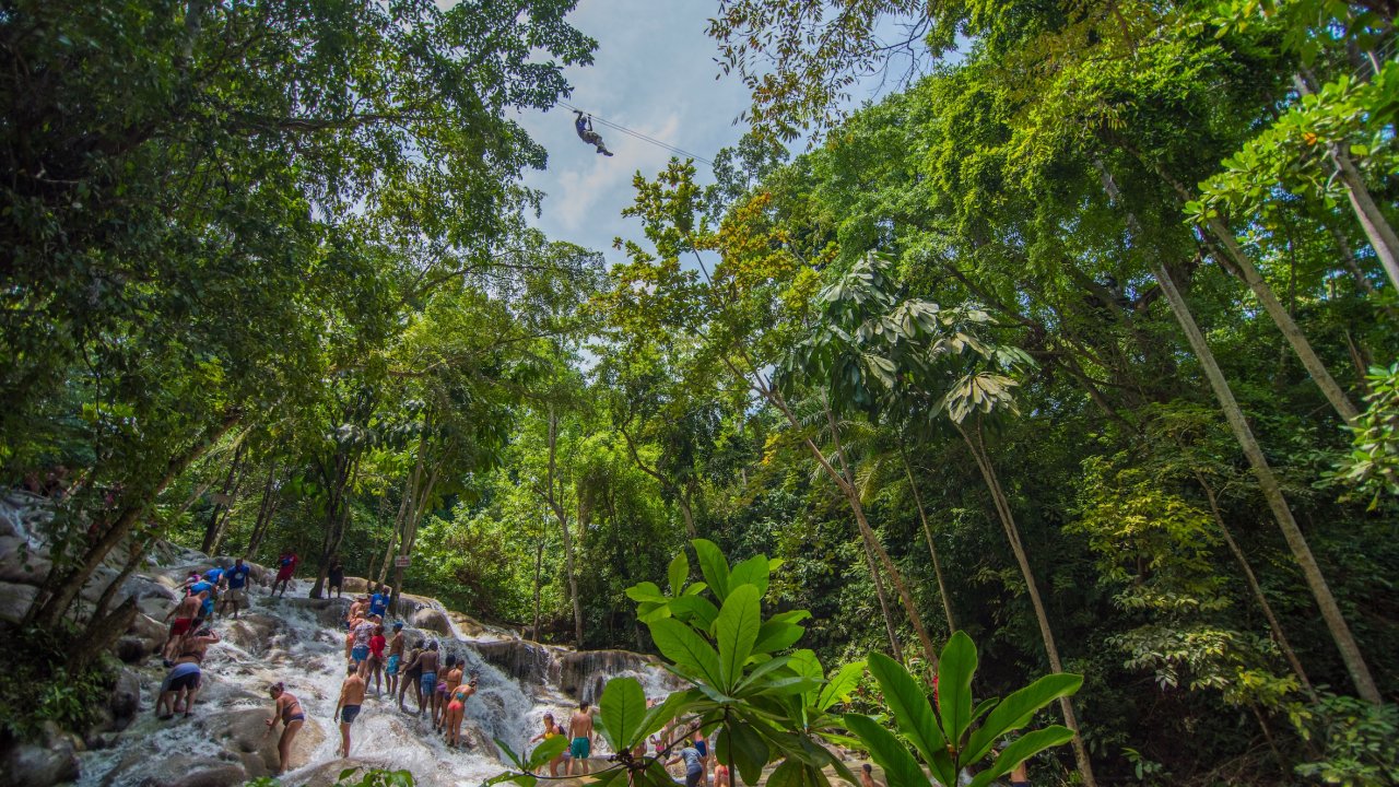 Best of Ocho Rios: Dunn’s River Falls + Blue Hole (FREE Zipline ...